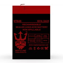 Neptune NT-645 6V 4.5Ah Battery SLA Sealed Lead Acid